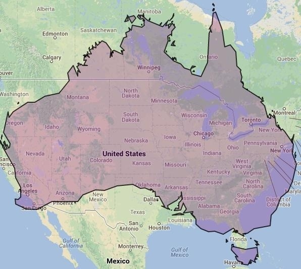 How Big Is Australia How Big Is Australia