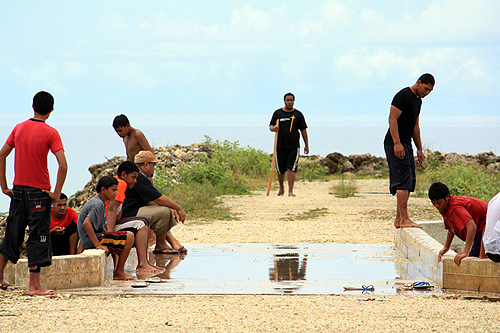 Tongans Swimming Tonga photo